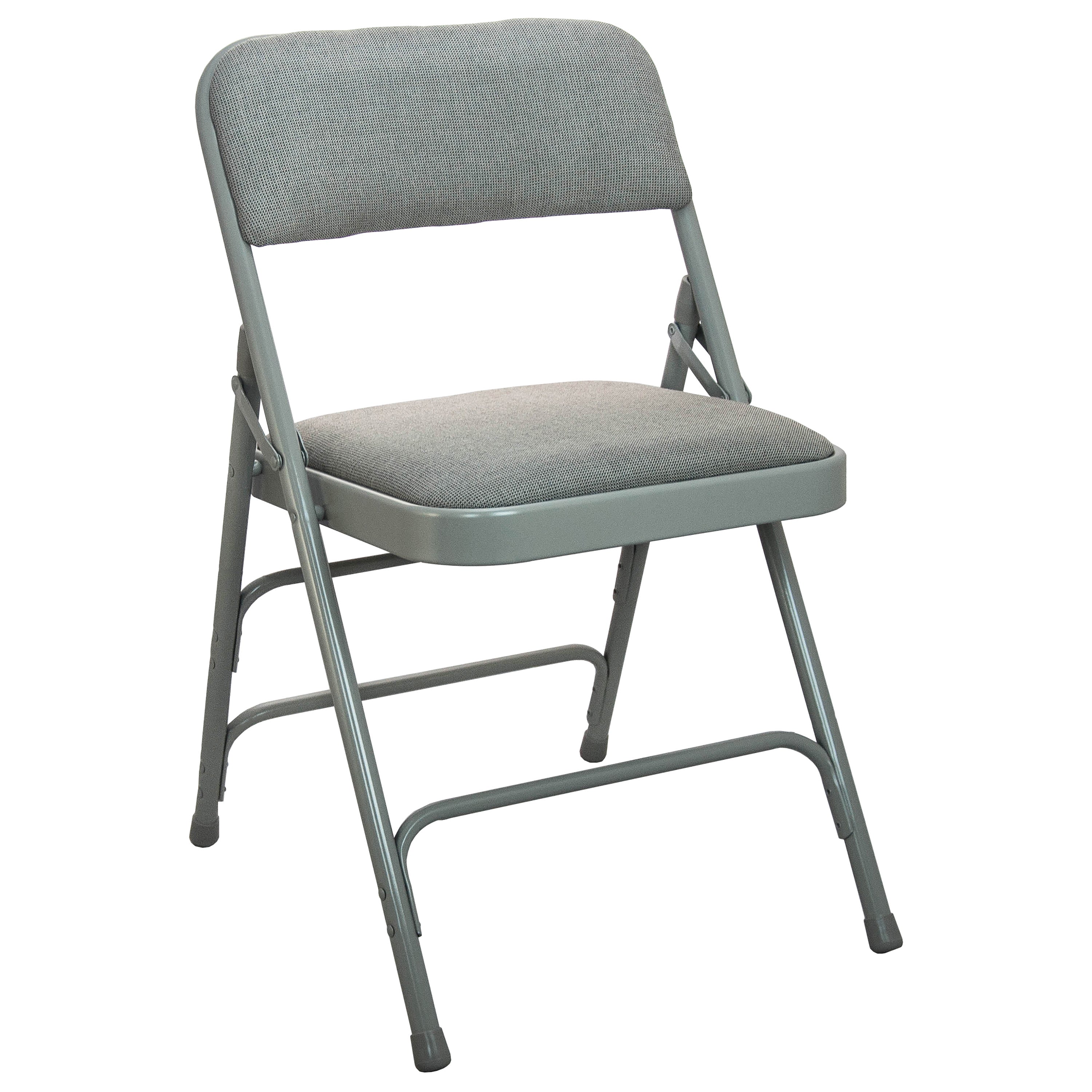Advantage Padded Metal Folding Chair Fabric Seat